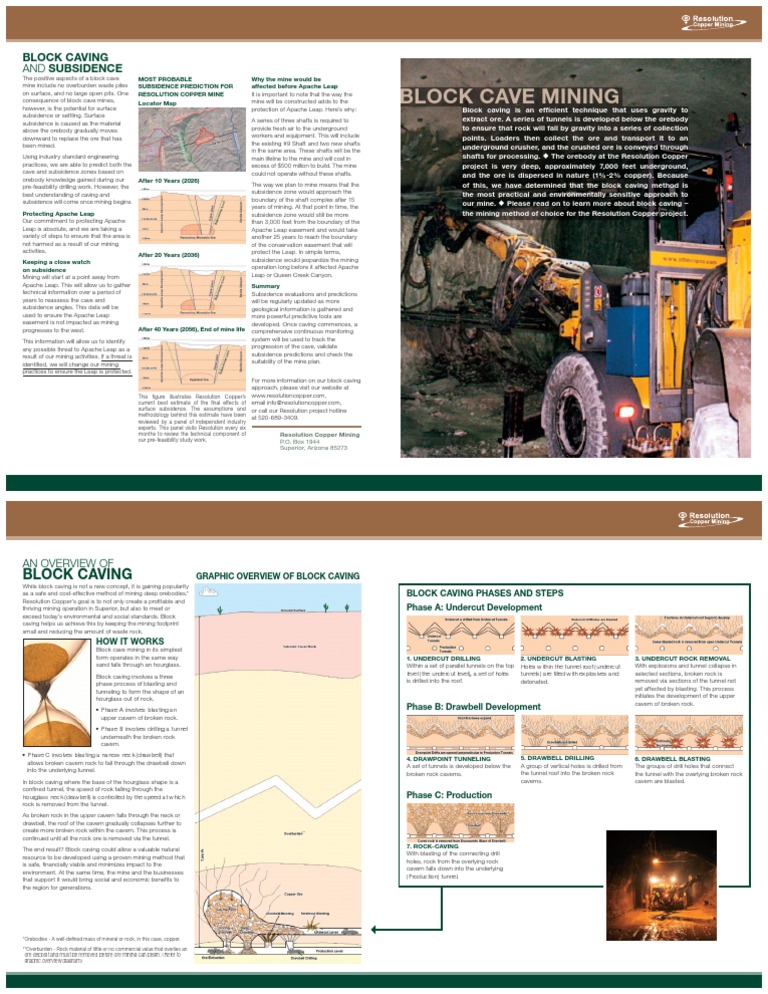 Block Cave Mining | PDF | Mining | Economic Geology