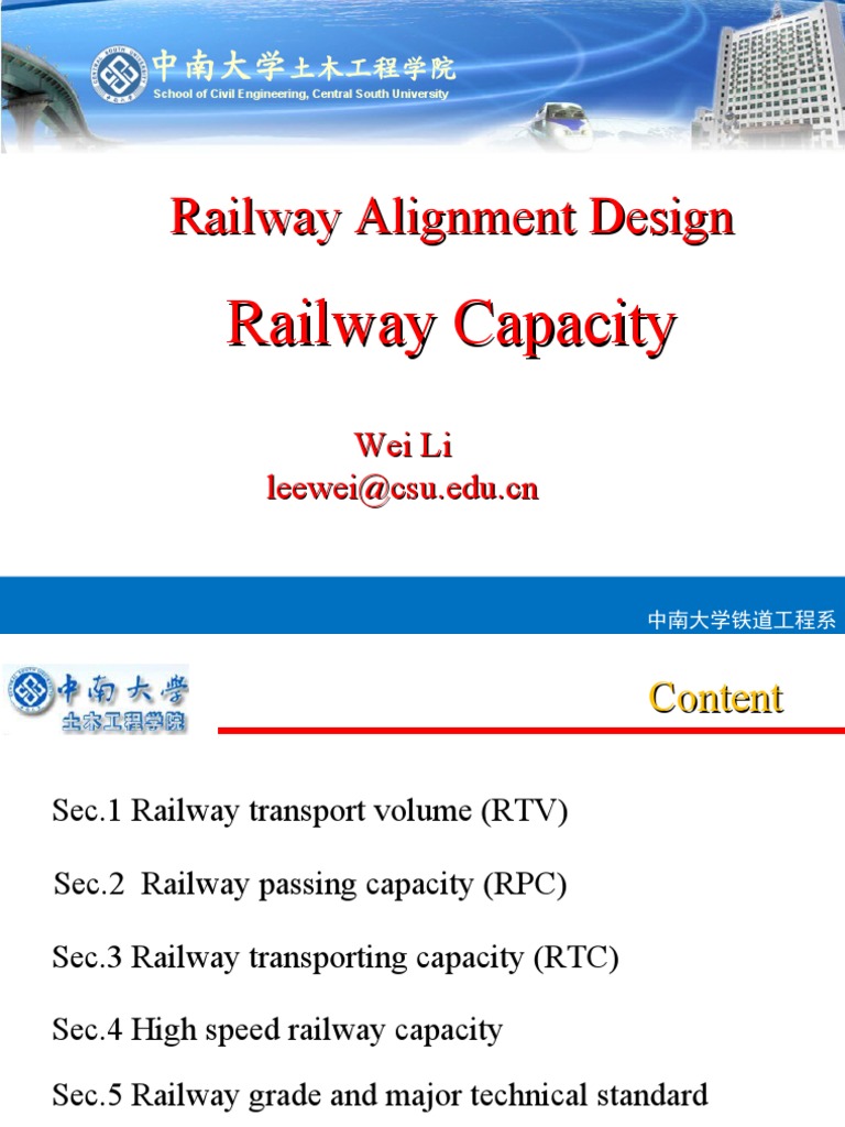 1.railway Capacity | PDF | Rail Transport | Train