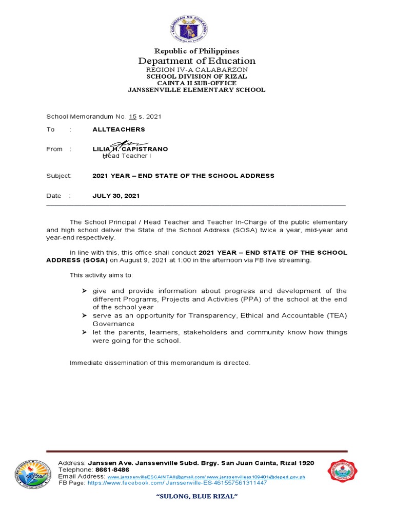 A Year in Review: Janssenville Elementary School Prepares for its 2021 ...