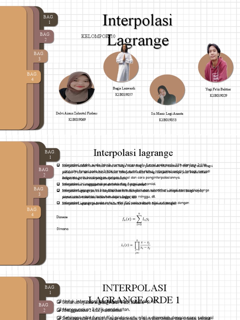 Project Metnum - Interpolasi Lagrange | PDF