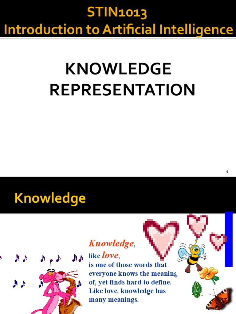 Knowledge Representation: STIN1013 Introduction To Artificial ...