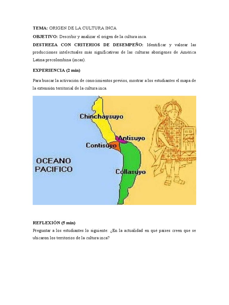 PLANIFICACION | PDF | Imperio Inca | Perú
