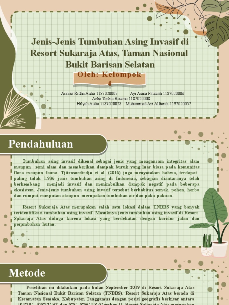 TUMBUHAN INVASIF Kelompok 4 | PDF