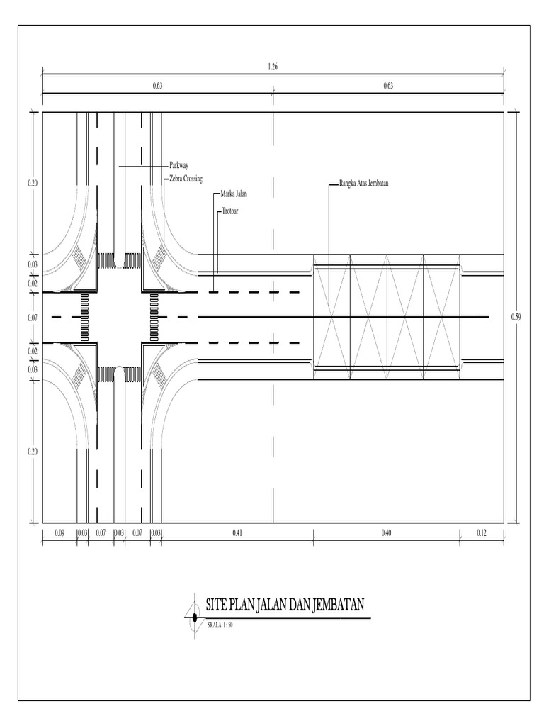 Site Plan Jalan dan Jembatan Skala 1:50 | PDF