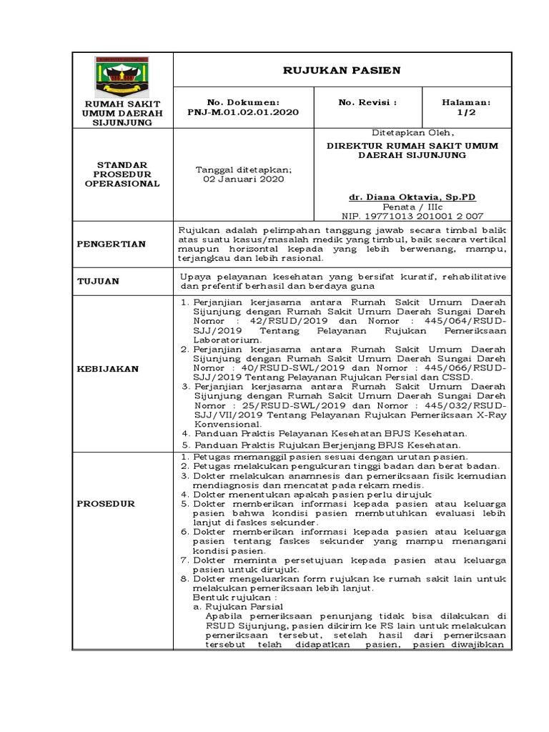 Spo Rujuk Parsial | PDF