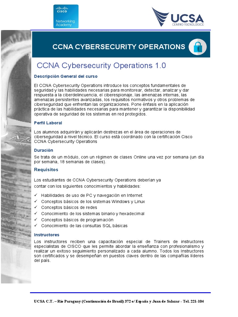 CCNA Cybersecurity | PDF | Ingeniería de software | Ciencias de la ...