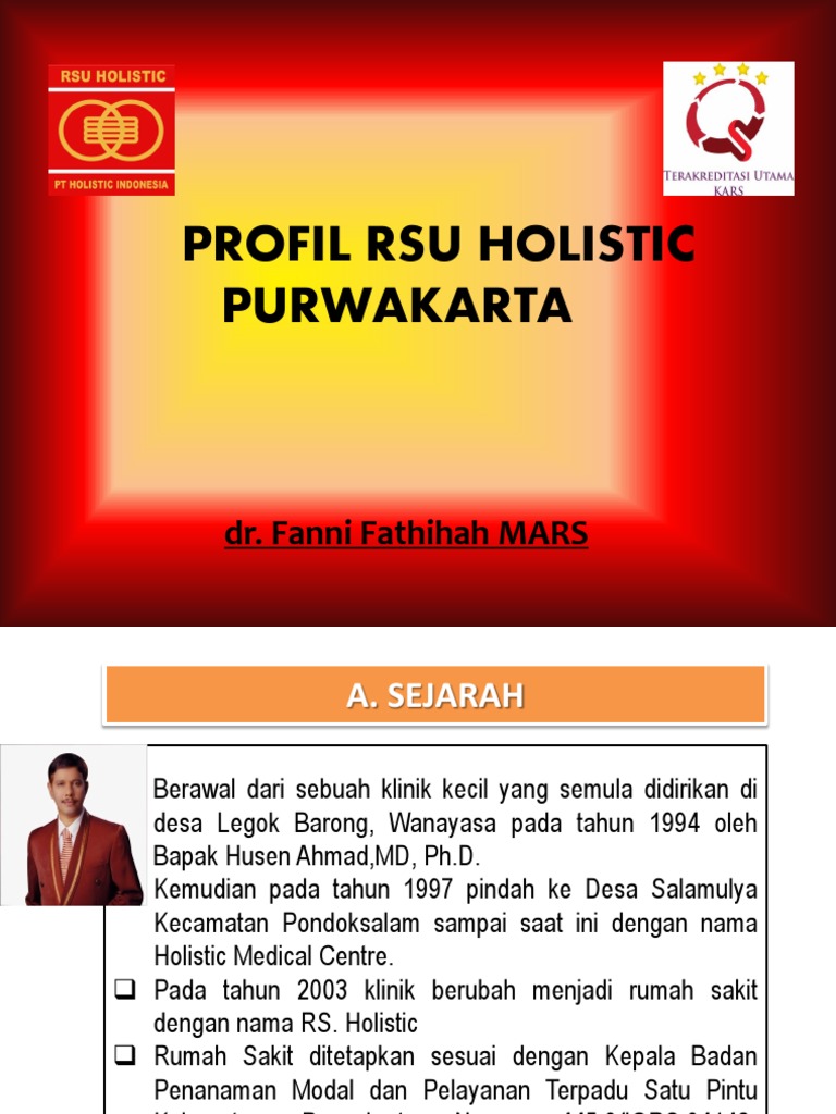 Profil RSU Holistic Purwakarta 2021 | PDF