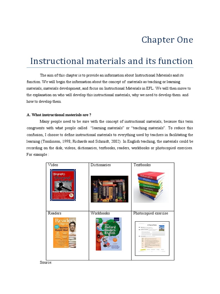 Developing Effective English Language Instructional Materials: A Guide ...