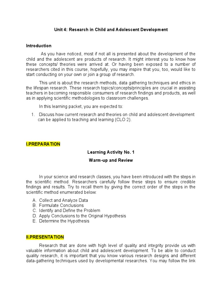 Module 4 - Research in CAD | PDF | Experiment | Scientific Method