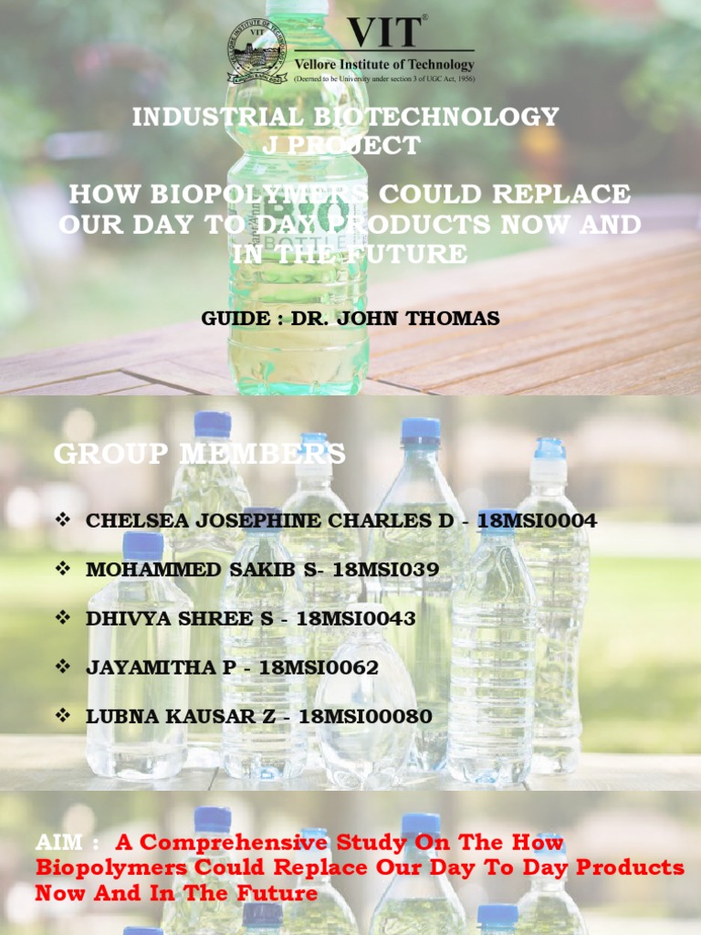 Industrial Biotech J Project | PDF | Biopolymer | Plastic