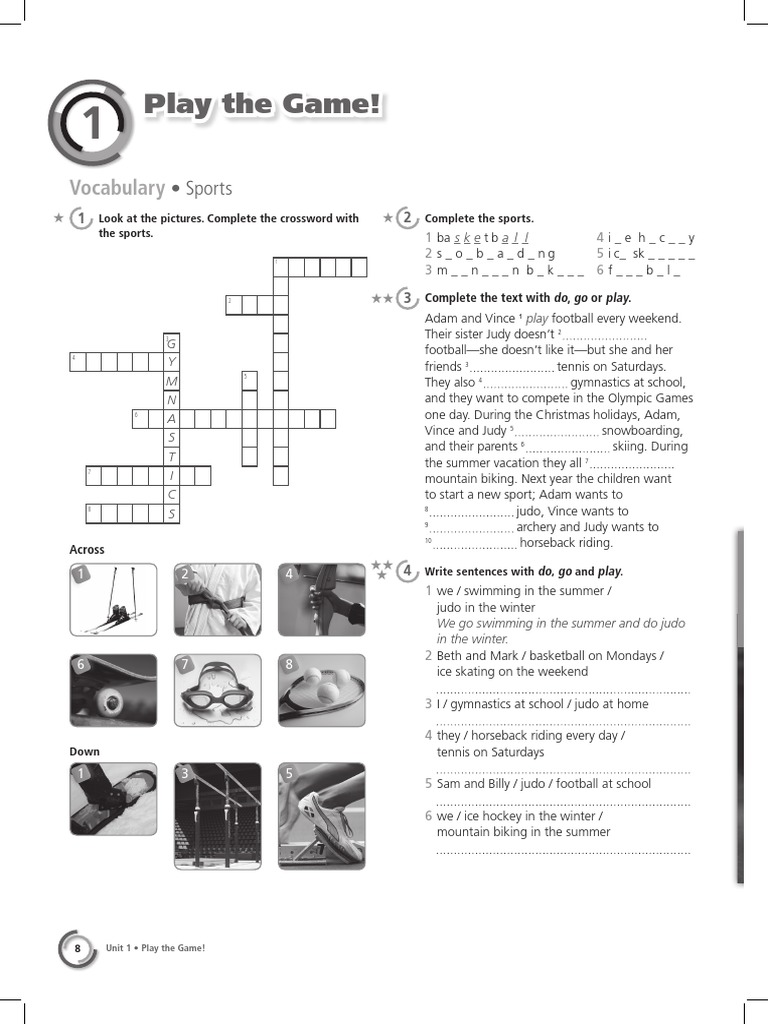 แบบฝึกหัด Move It 2 Unit 1 | PDF