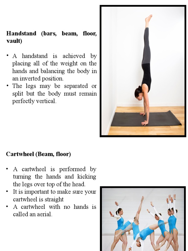 Gymnastics Skills and Moves Overview | PDF | Gymnastics | Physical Exercise