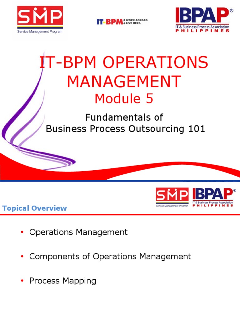 It-Bpm Operations Management: Fundamentals of Business Process ...