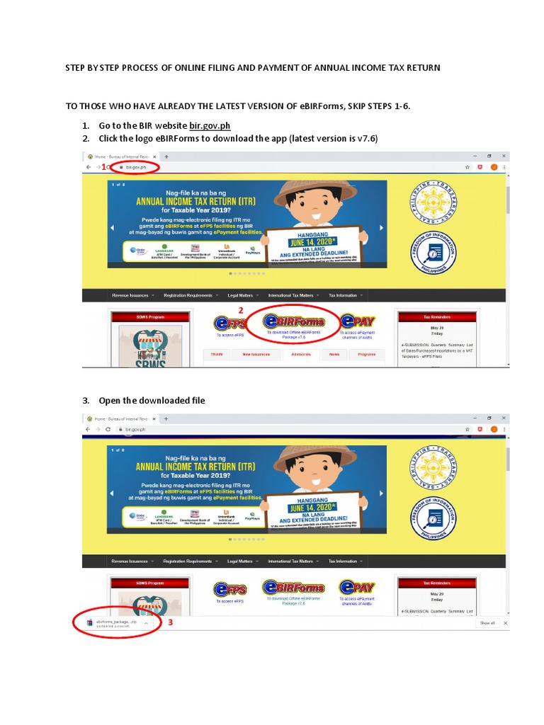 Step by Step Bir Filing and Payment Ammendment | PDF | Payments | Taxes