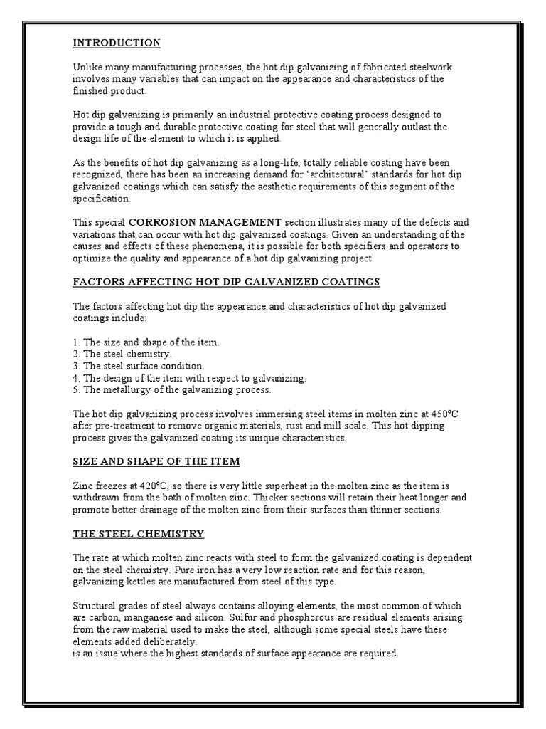 Hand Book-Galvanizing | Download Free PDF | Galvanization | Steel