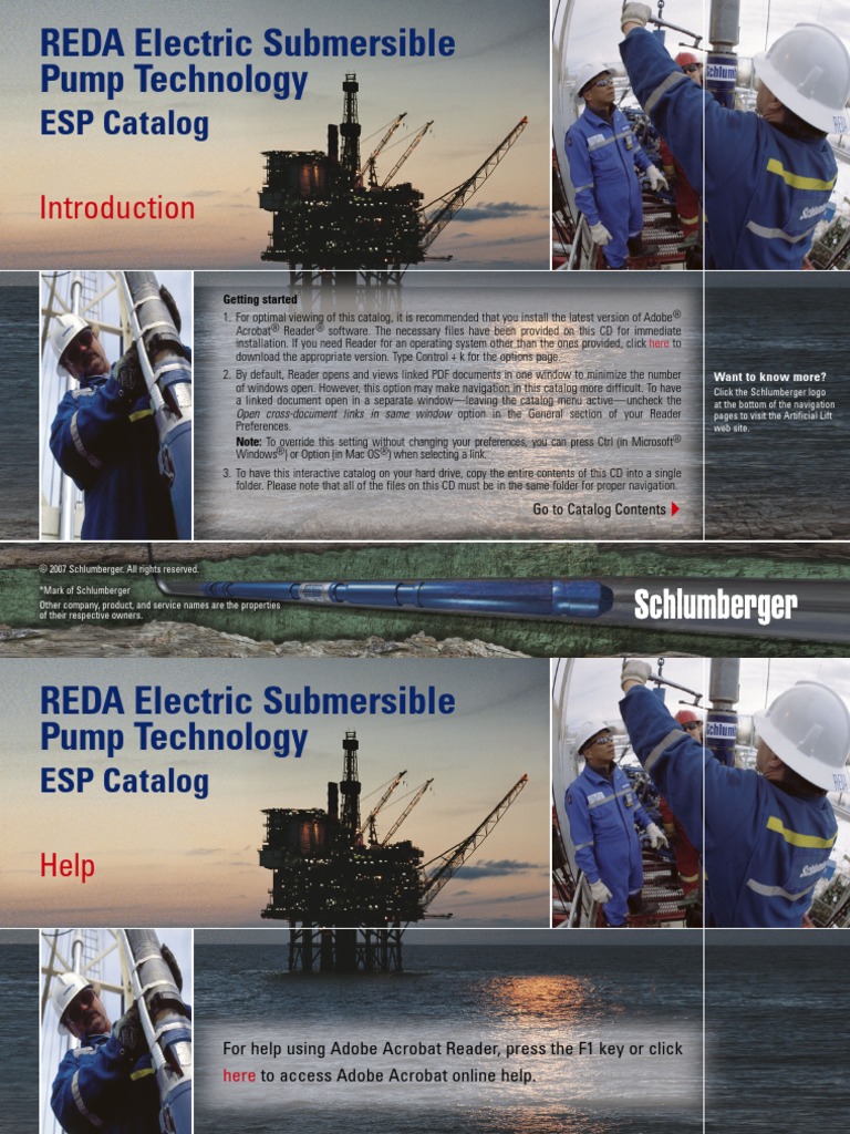 Reda Schlumberger Esp Catalogpdf | PDF | Pressure | Pump