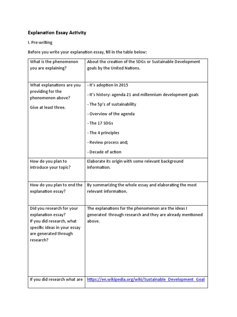 UN SDGs Explained | PDF | Essays | Paragraph