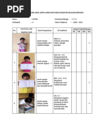 Contoh Ceklis Penilaian Anak TK | PDF | Karier & Perkembangan