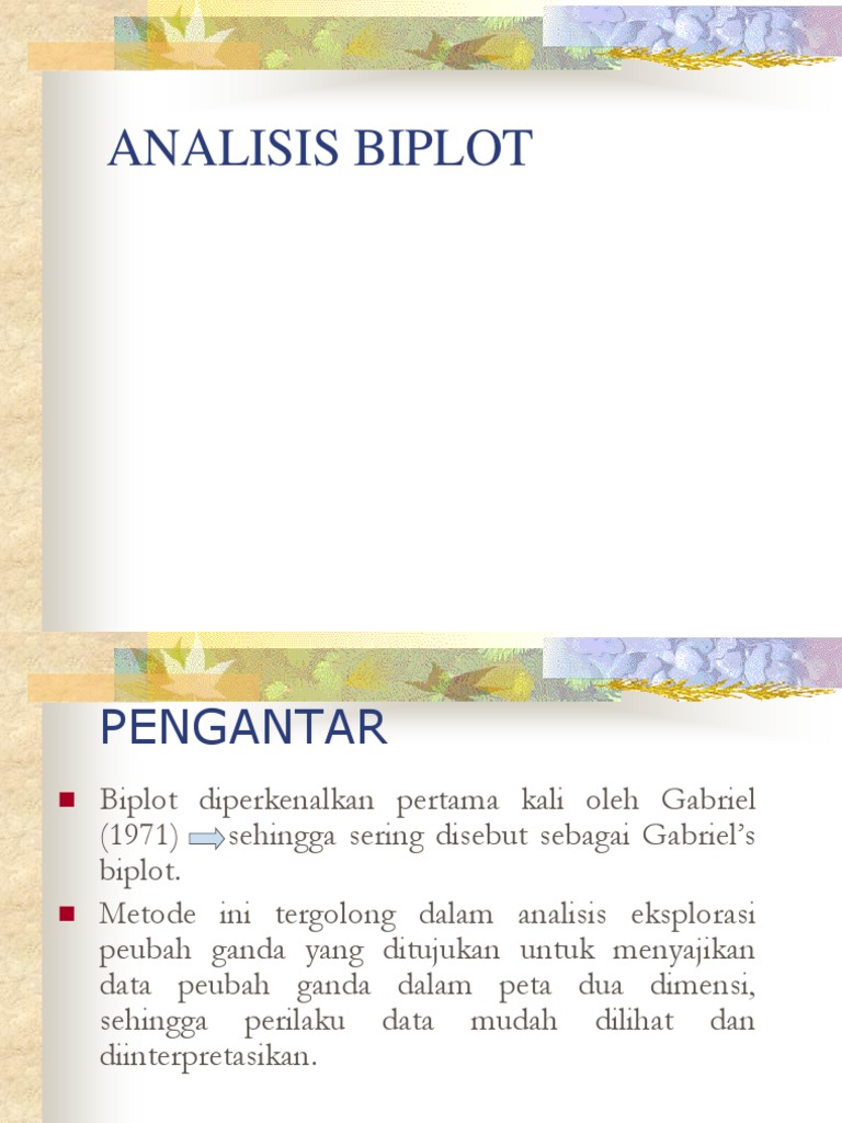 Biplot | PDF
