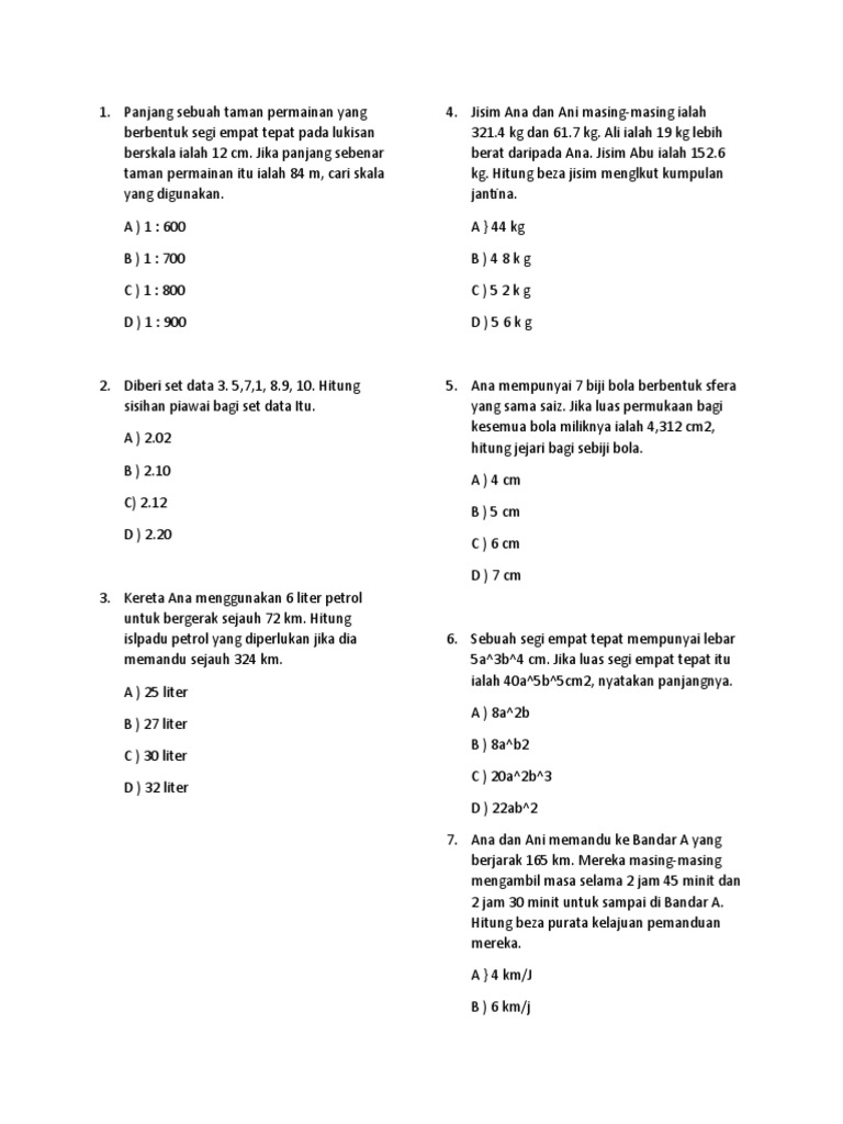 Soalan Spa Latest | PDF