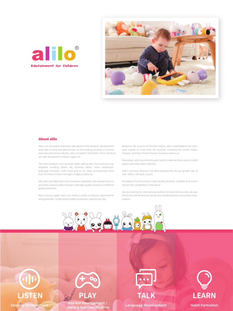 Alilo Product Catalog - 210817-24M | PDF | Storytelling | Toys