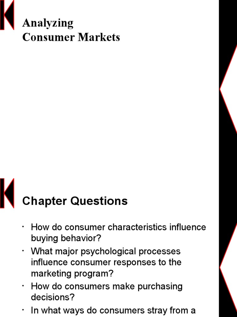 Chapter 6 Analyzing Consumer Markets | PDF | Motivational | Motivation