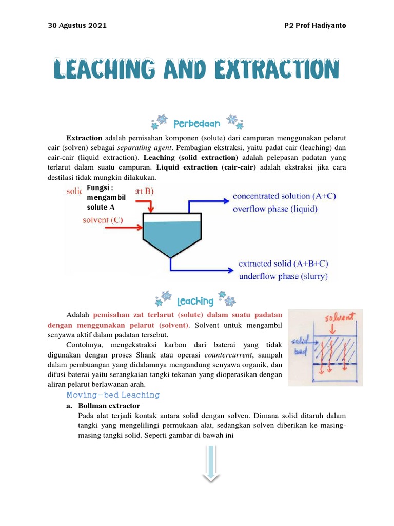 5.2 Leaching and Extraction | PDF
