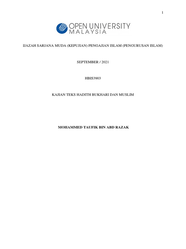 Kajian Ringkas Kitab Al-Fitan Dalam Sahih Muslim | PDF