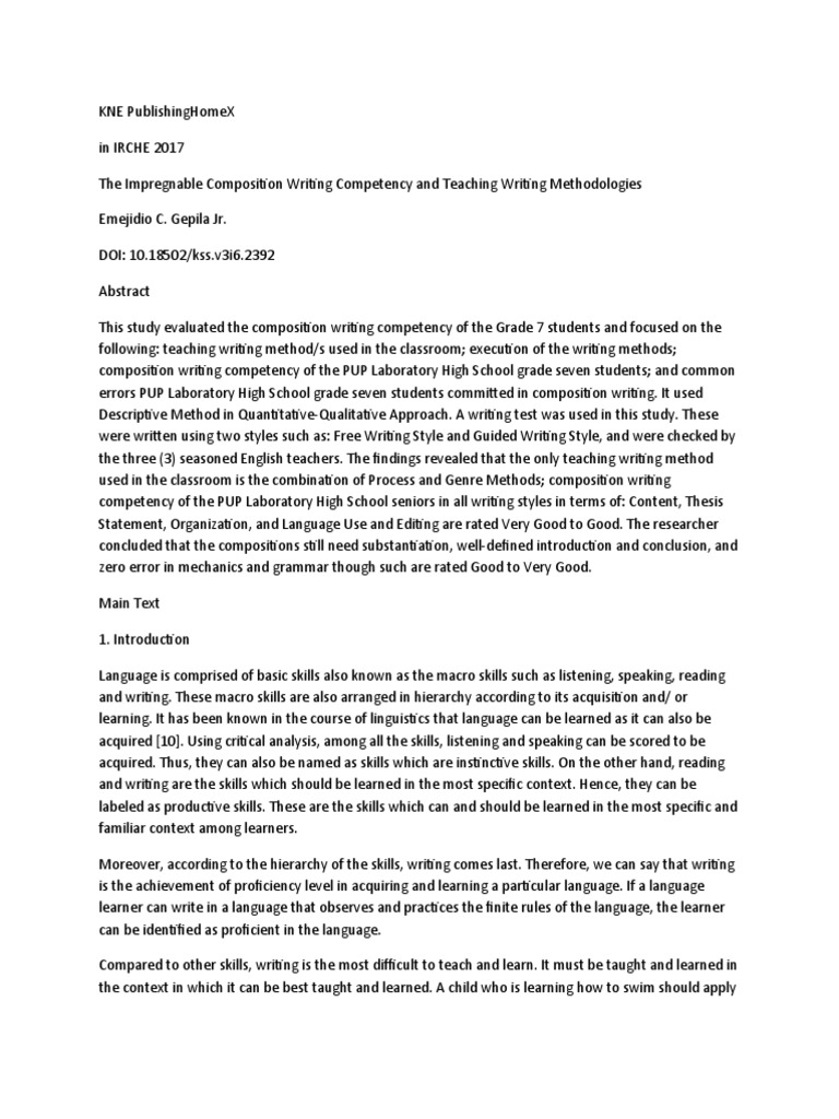 Writing Comp 5 | PDF | Learning | Language Education