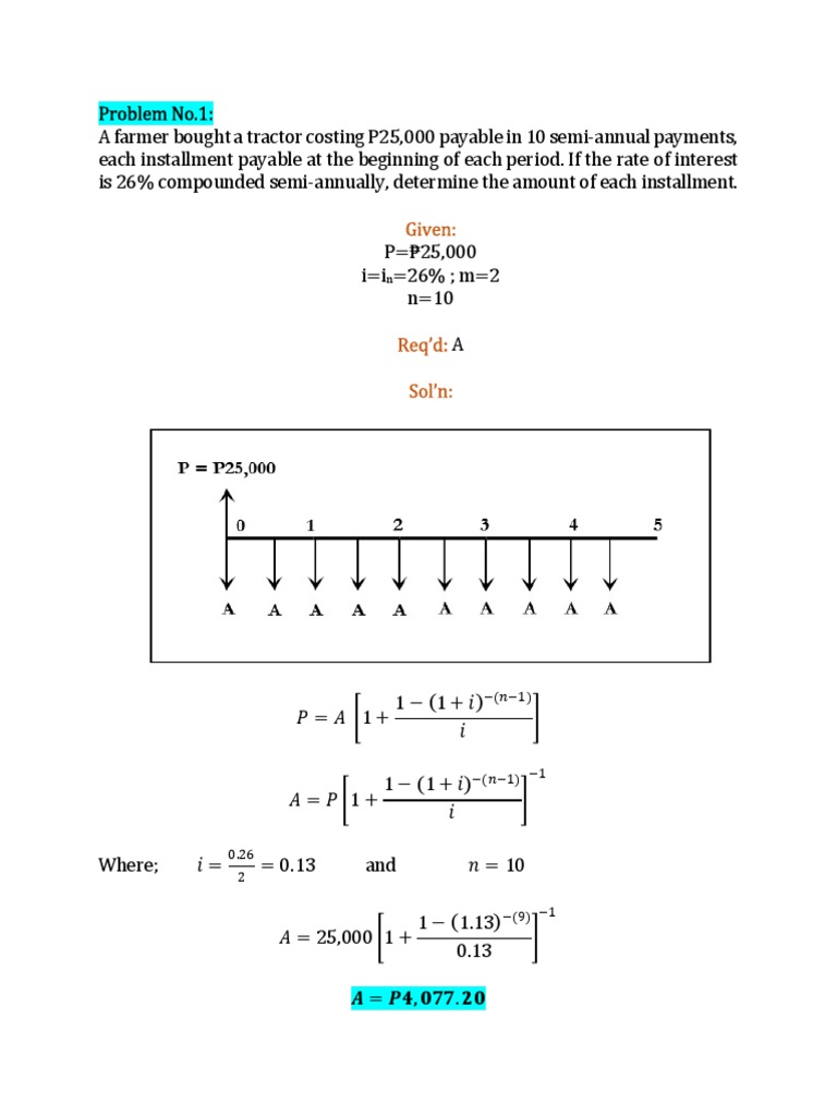 Annuity Due and Perpetuity Sample Problems | PDF | Personal Finance ...