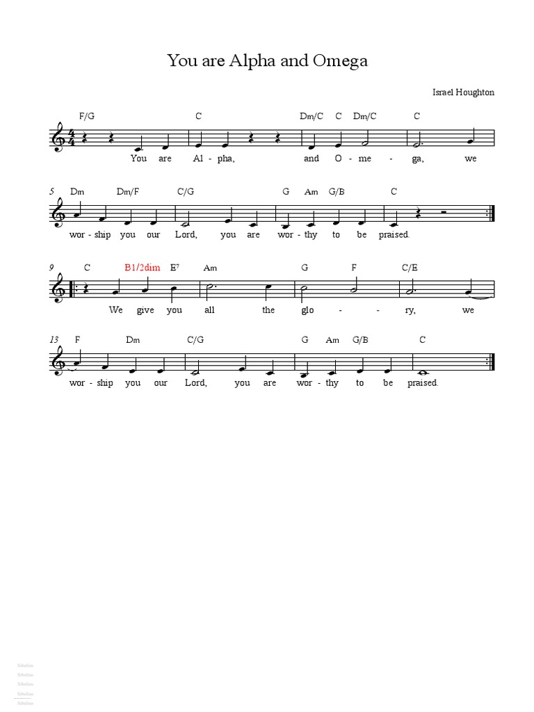 Alpha and Omega Lyrics and Chords | PDF