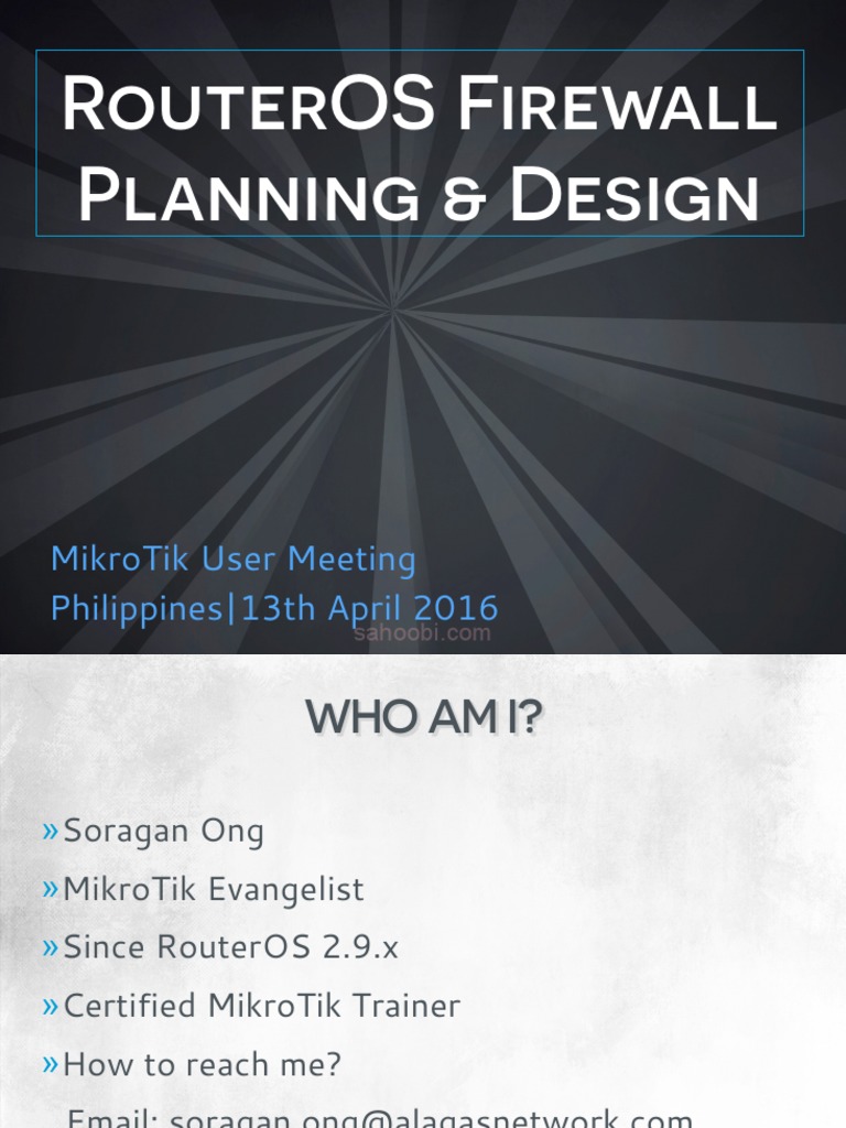 Planning RouterOS Firewalls: Best Practices and Examples for Designing and Implementing ...