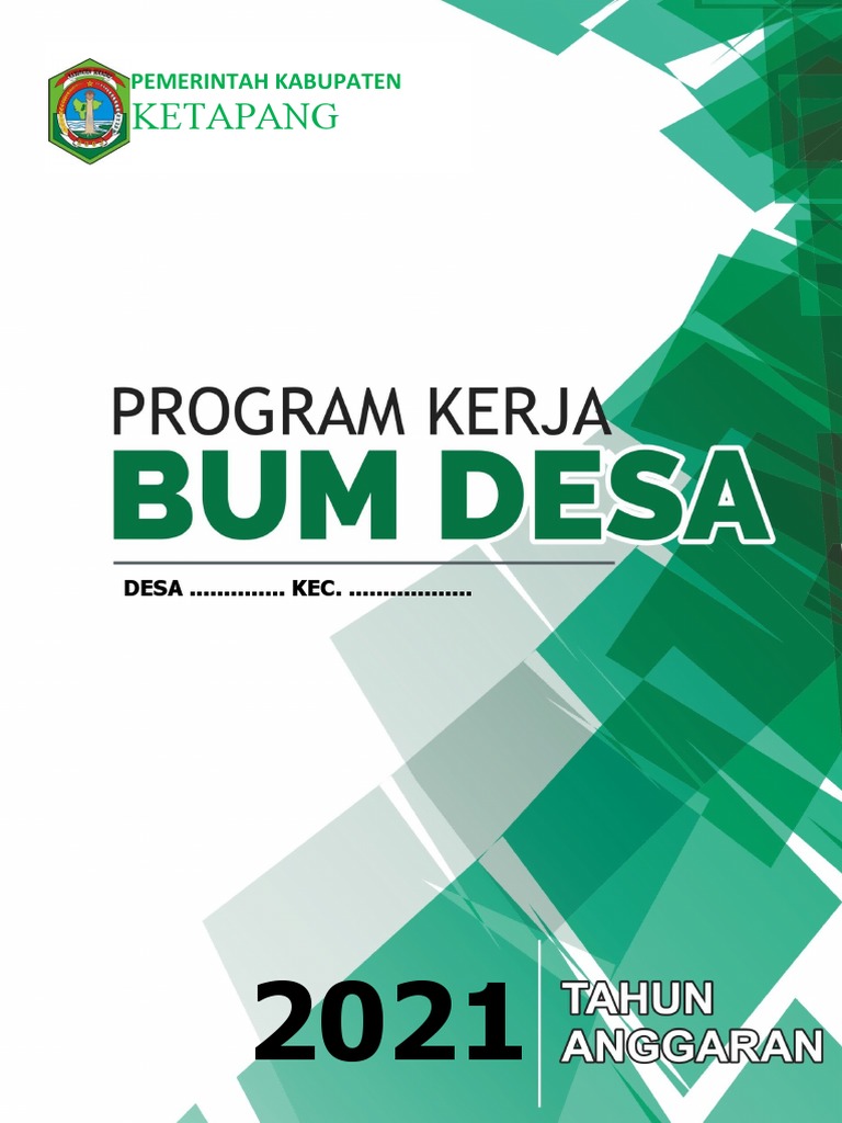 Rencana Program Kerja BUM Desa 2021 | PDF