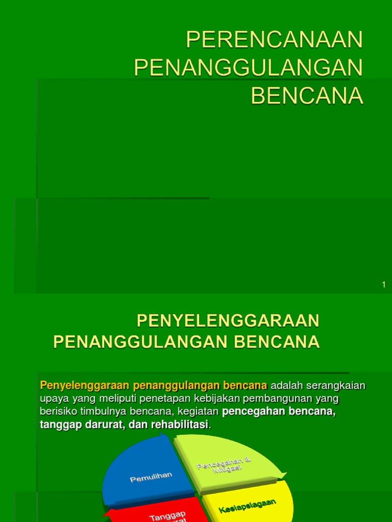 Perencanaan Penanggulangan Bencana | PDF