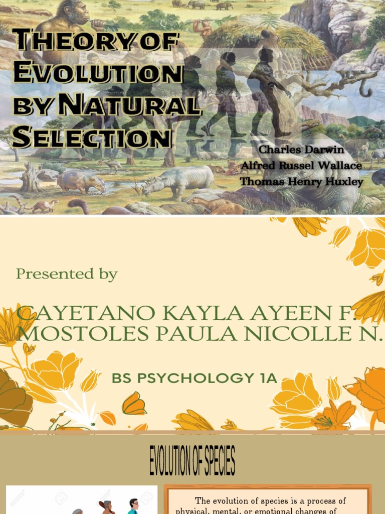Theory of Evolution by Natural Selection | PDF | Evolution | Natural ...
