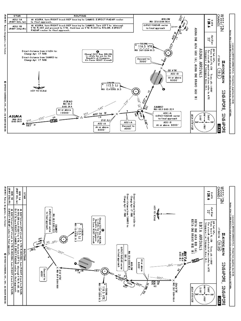 WSSS Airport Approach and Arrival Charts | PDF | Transport | Vehicle ...