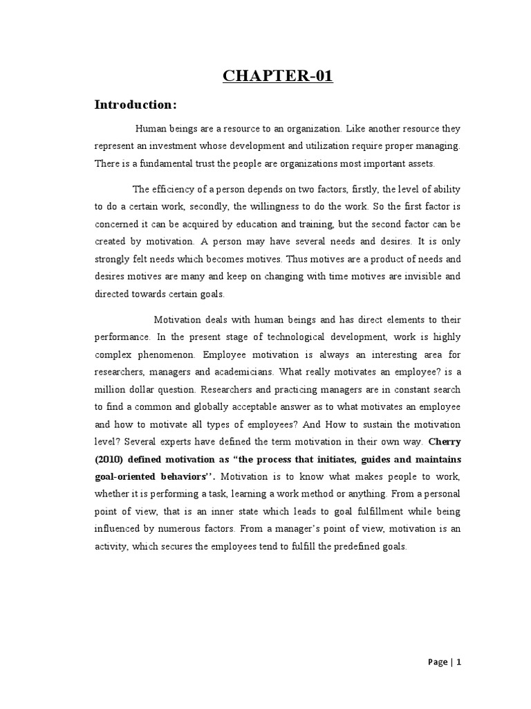 4.employee Motivation Project | PDF | Motivational | Motivation