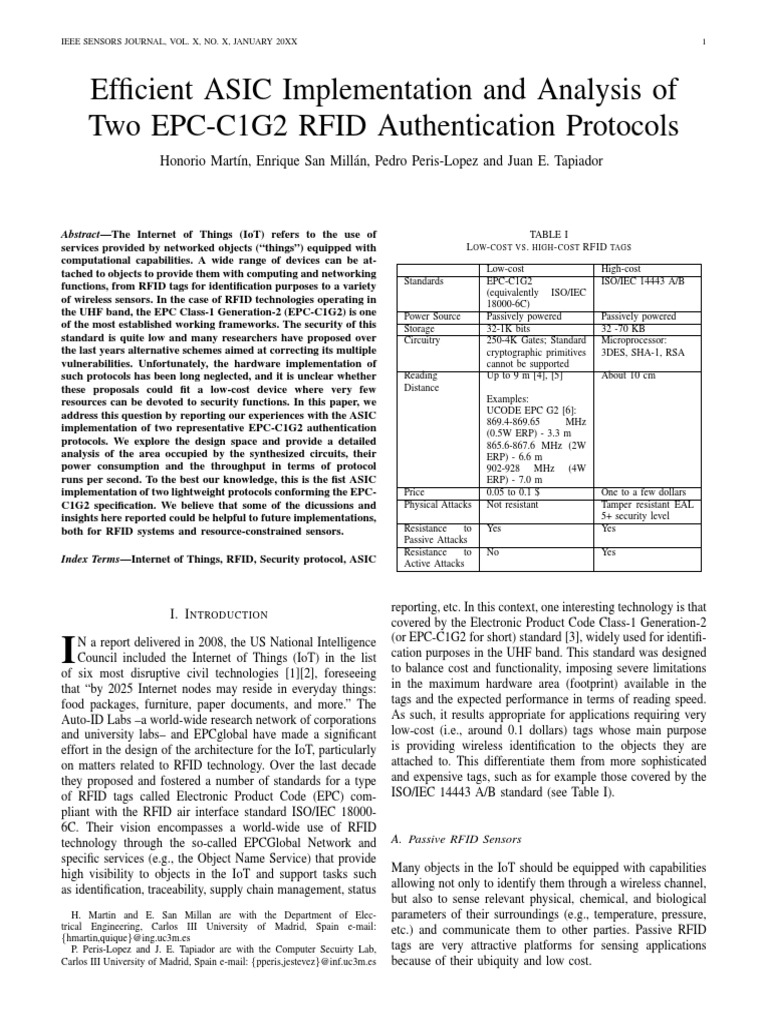 Efficient ASIC Implementation and Analysis of | PDF | Radio Frequency ...