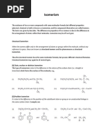 Isomerism: Isomer Flowchart, by | PDF | Isomer | Alkene