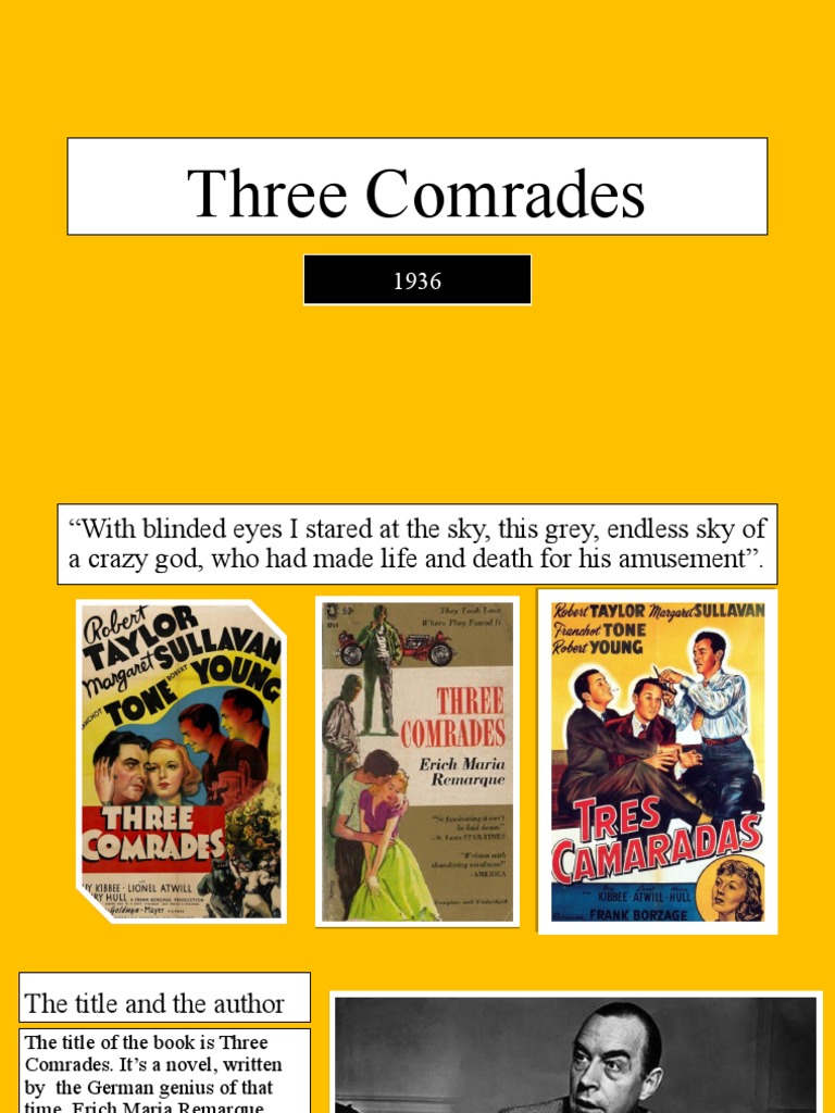Review of Three Comrades | PDF | General Fiction
