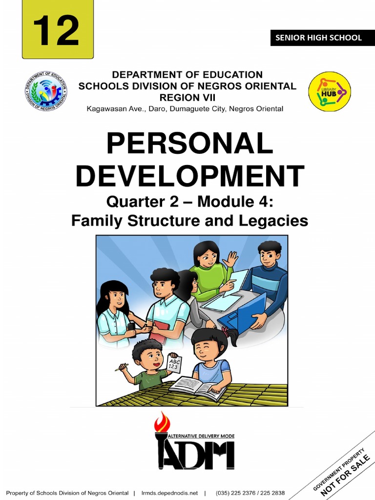 Personal Development: Quarter 2 - Module 4: Family Structure and Legacies | PDF | Family | Marriage