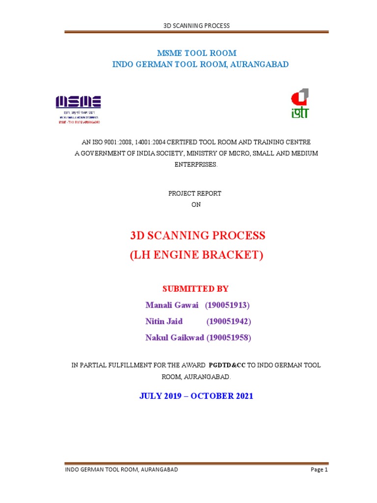 3D Scanning Process of an LH Engine Bracket: A Comprehensive Analysis ...
