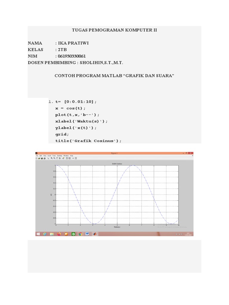 Ika Pratiwi 2tb-Contoh Matlab Bab 5 | PDF