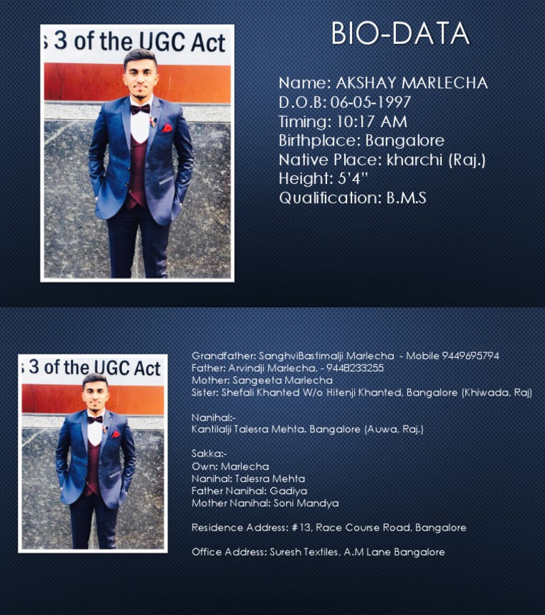 Bio Data Akshay 1 | PDF
