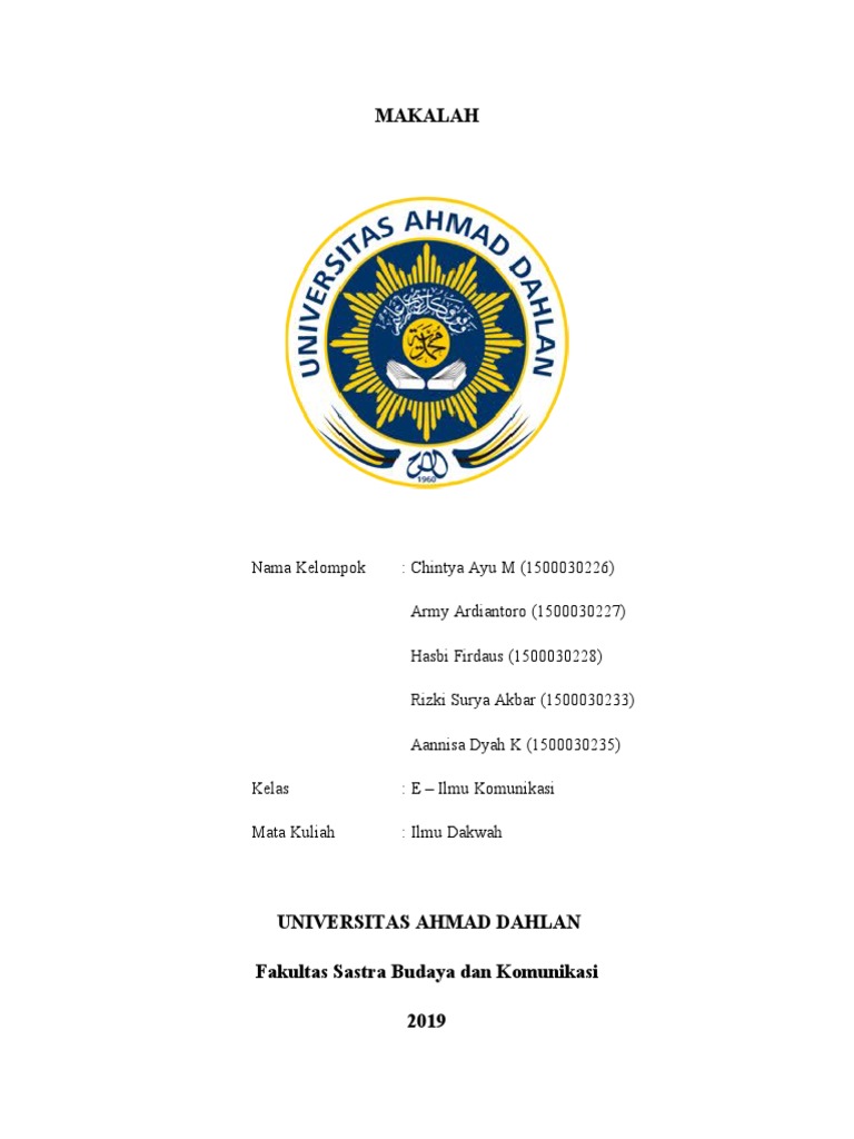 Makalah Ilmu Dakwah | PDF