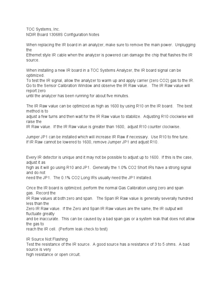 Toc Ir Board Manual | PDF | Computers