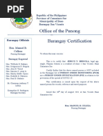 Barangay Clearance Sample | PDF | Taxes | Philippines