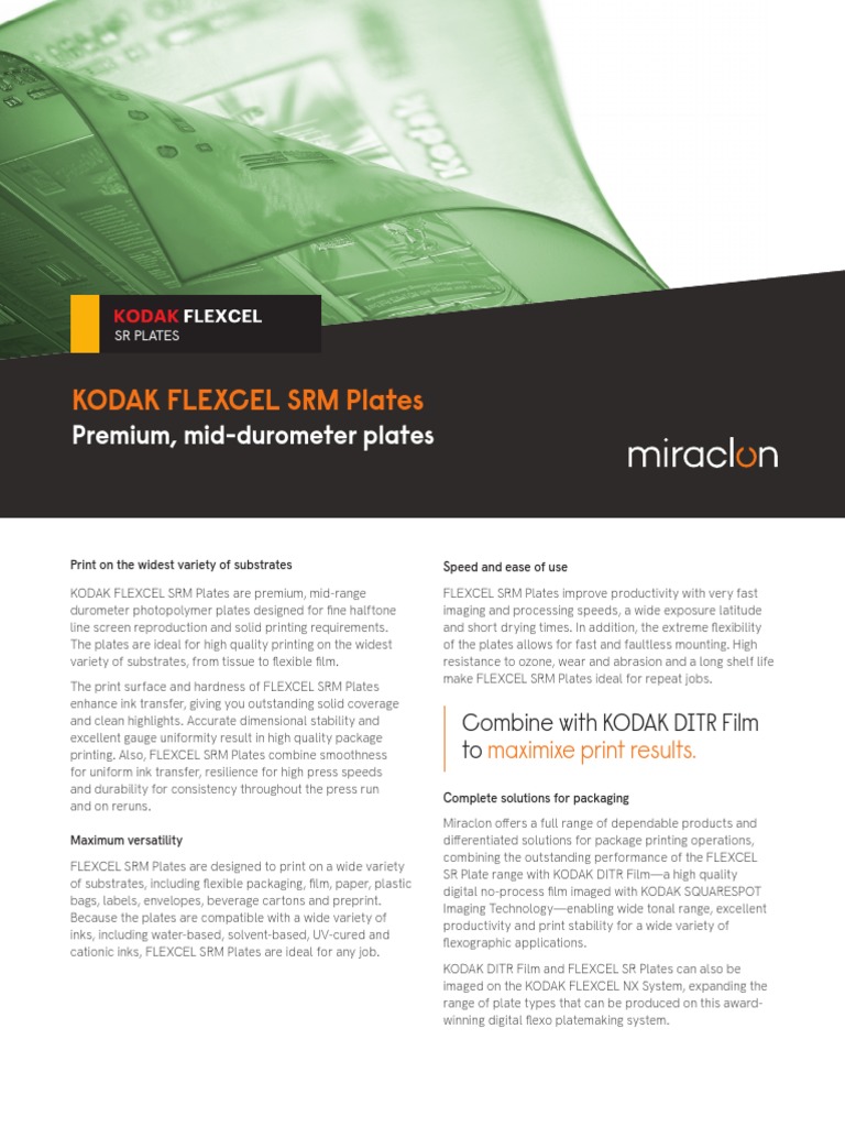 Flexcel SRM Datasheet US | PDF | Printing | Industrial Processes