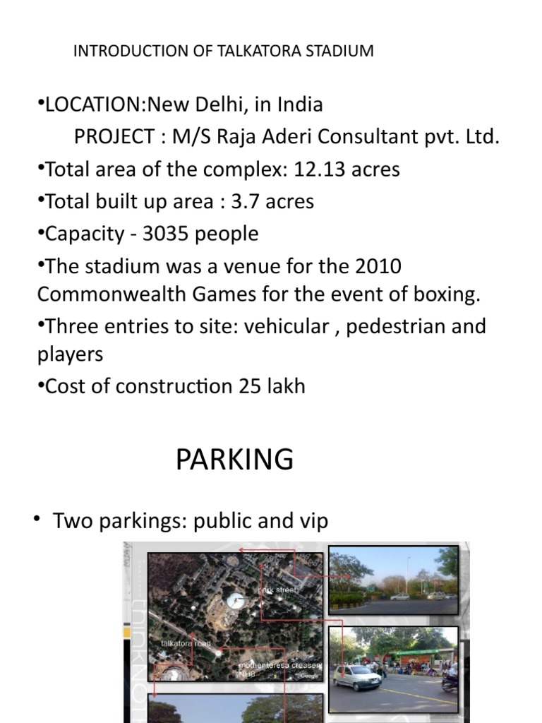 Introduction of Talkatora Stadium | PDF