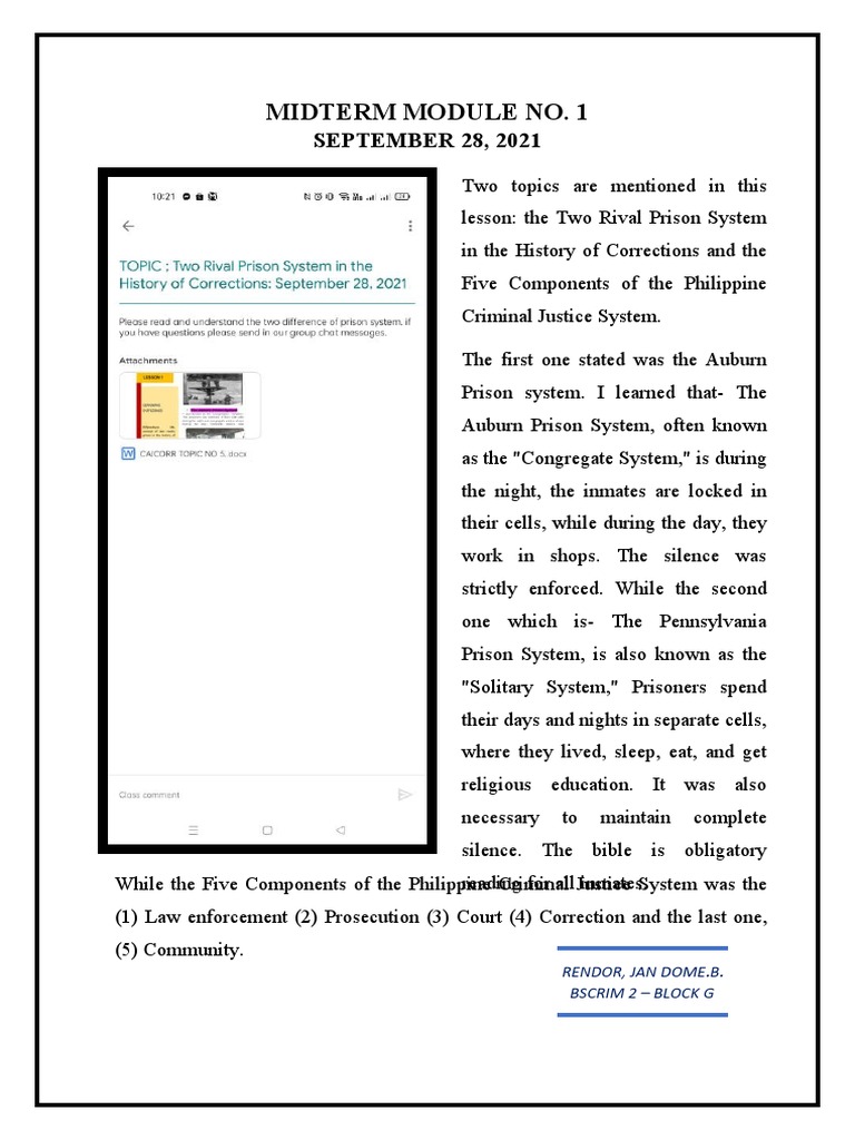 Midterm Project | PDF | Prison | Prisoner